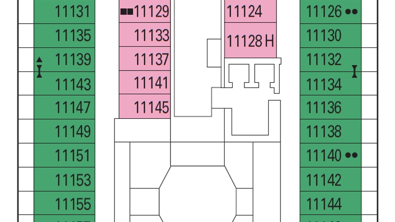 My Kind of Cruise | MSC Seaview | MSC | Deck plans | Deck 11 - Black Sea