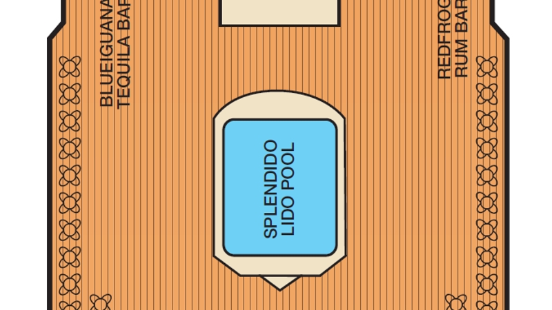 My Kind of Cruise | Carnival Splendor | Carnival | Deck plans | Deck 9 Lido