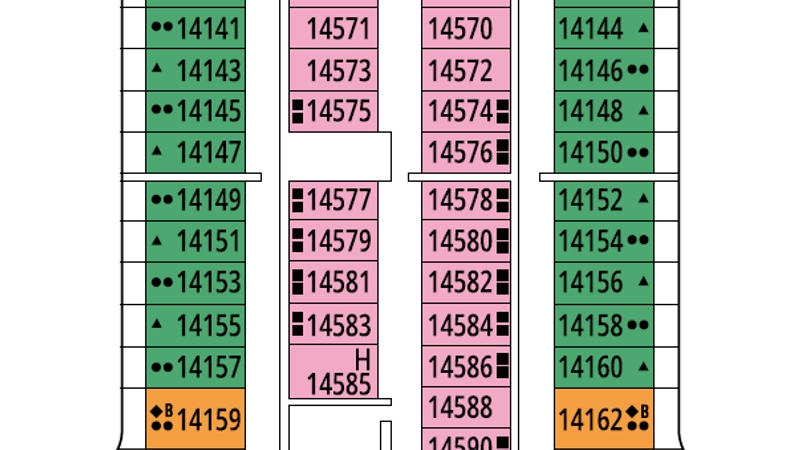 My Kind of Cruise | MSC World America | MSC | Deck plans | DECK 14