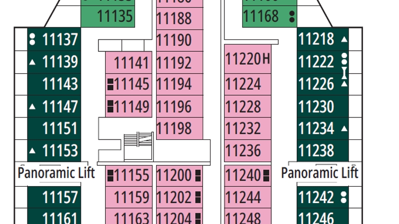 My Kind of Cruise | MSC Virtuosa | MSC | Deck plans | Deck 11 - Puccini