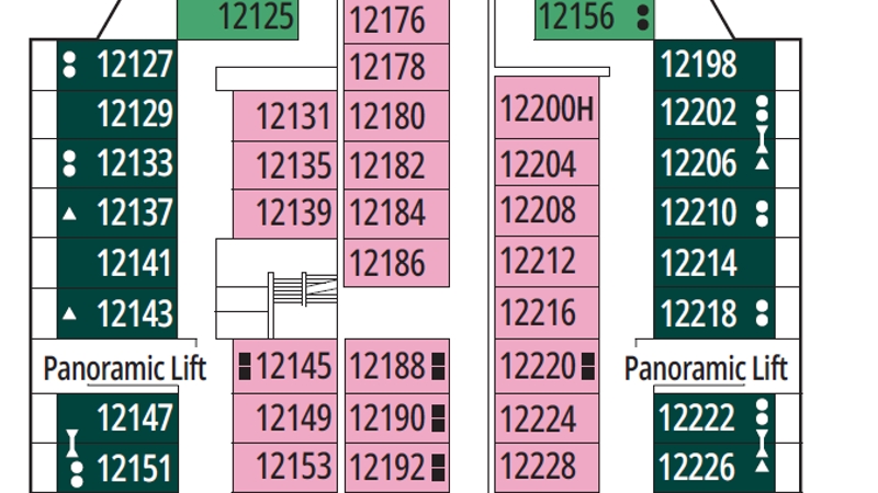 My Kind of Cruise | MSC Virtuosa | MSC | Deck plans | Deck 12 - Paganini