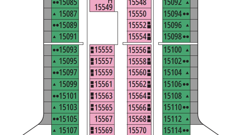 My Kind of Cruise | MSC World Europa | MSC | Deck plans | DECK 15