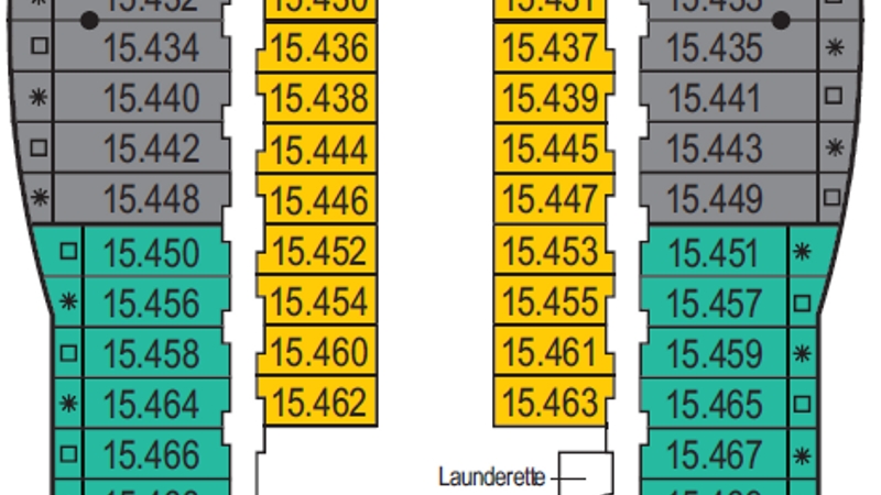 My Kind of Cruise | Arvia | P&O | Deck plans | Deck 15
