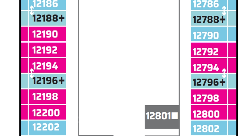 My Kind of Cruise | Norwegian Luna | NCL | Deck plans | Deck 12